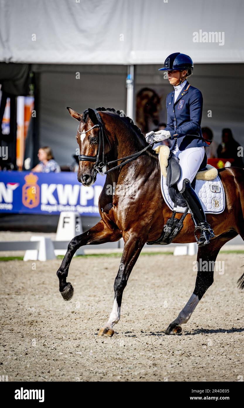 ERMELO - Kirsten Brouwer with Lightning Star in action during the ZZ ...