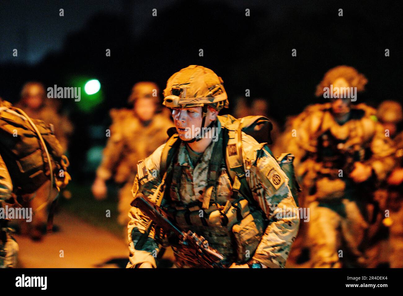 Paratroopers across the 82nd Airborne Division execute the 12 mile road ...