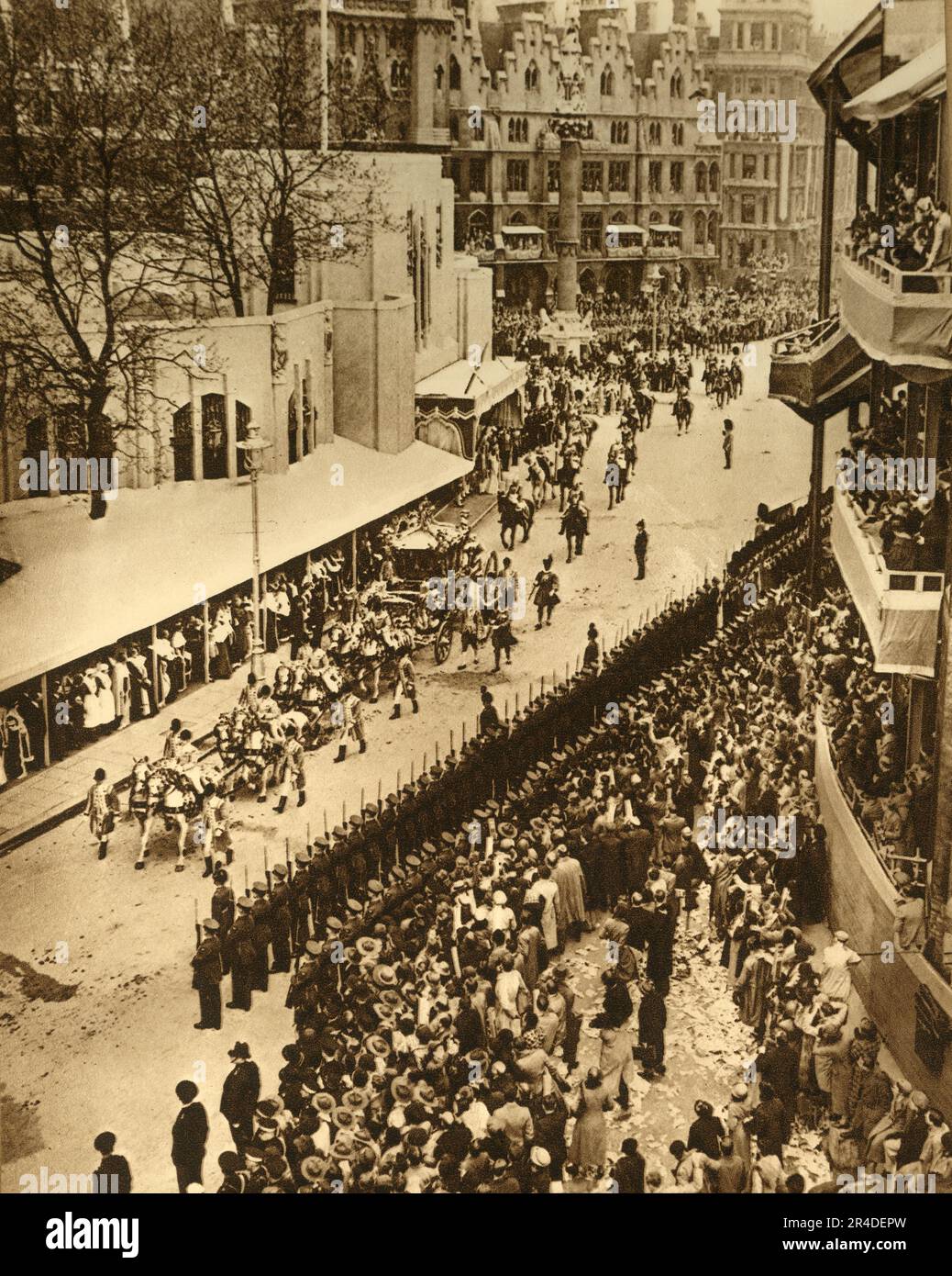 'The King and Queen Leaving Westminster Abbey', 1937. From "The ...