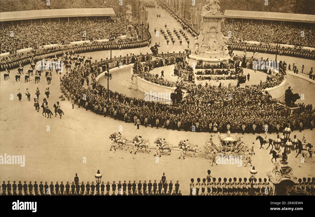 'The Coronation Procession Approaching The Mall', 1937. From "The ...