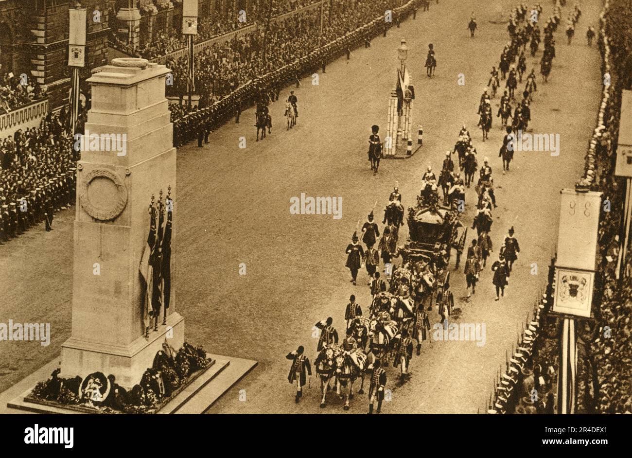 'The State Coach Passing the Cenotaph', 1937. From "The Coronation of ...