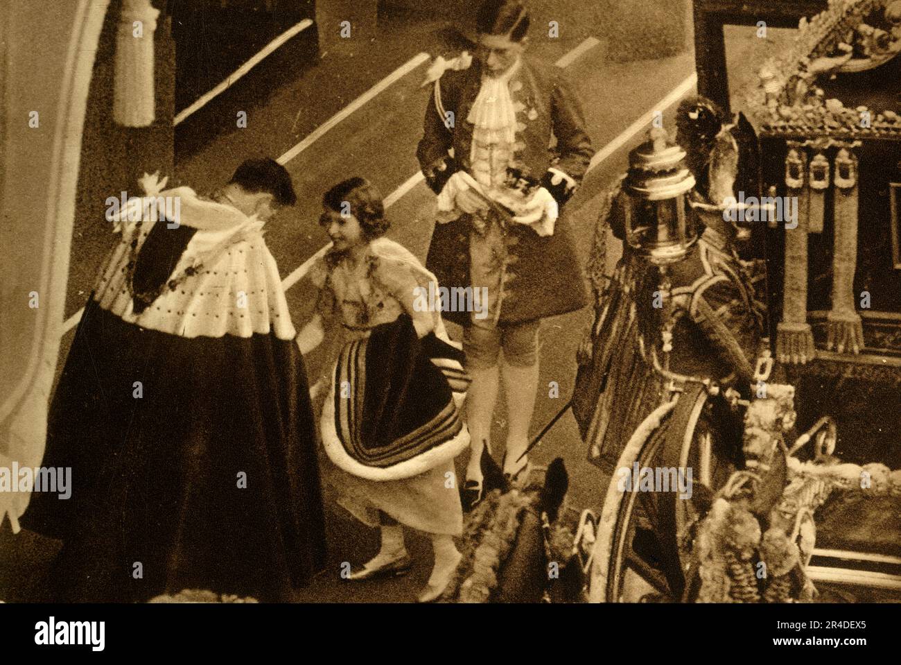 'Princess Elizabeth Arriving at Westminster Abbey', 1937. From "The ...