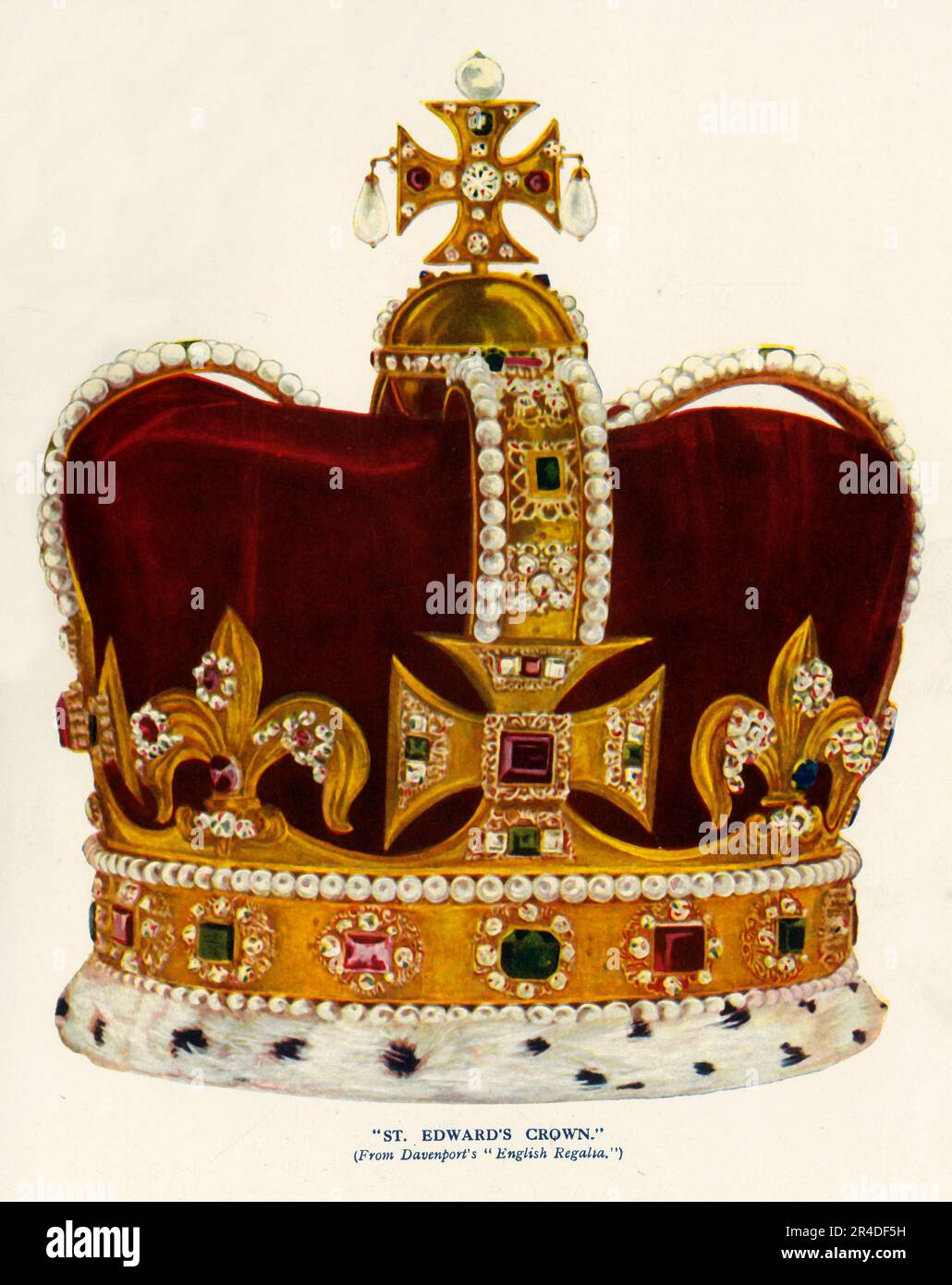 'St. Edward's Crown', 1911. The official coronation crown of British ...