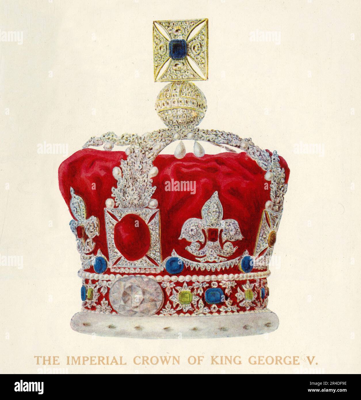 'The Imperial Crown of King George V', c1911. From "The Coronation Book ...