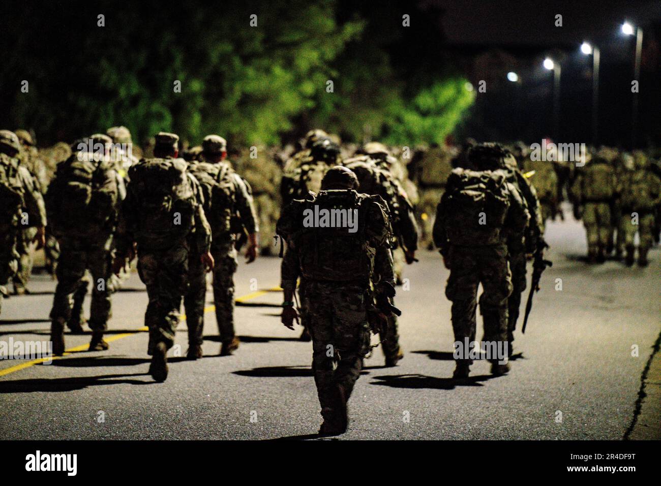 Paratroopers across the 82nd Airborne Division execute the 12 mile road ...