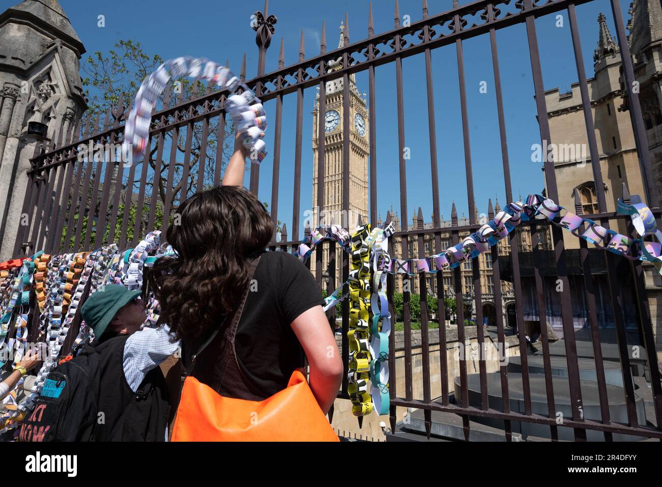 Protestors locking on uk hi-res stock photography and images - Alamy