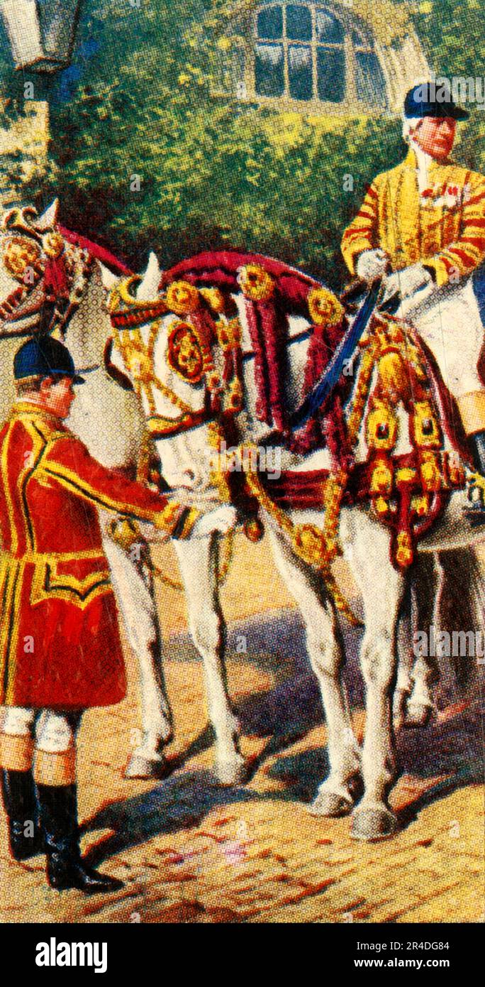 'Royal Postilion and Walking Attendant', 1937. From "The Coronation of ...