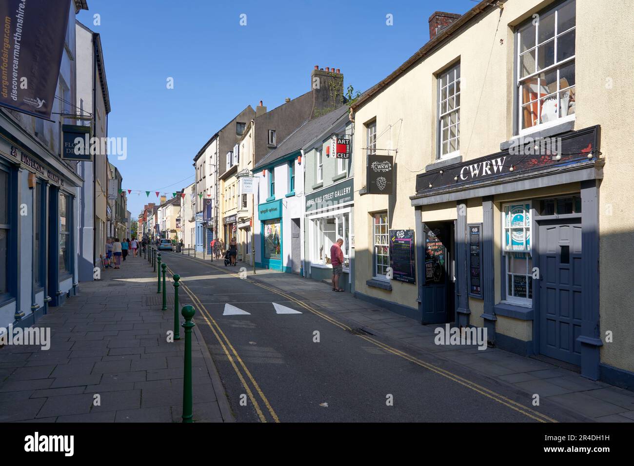 King Street, Carmarthen, South Wales Stock Photo - Alamy