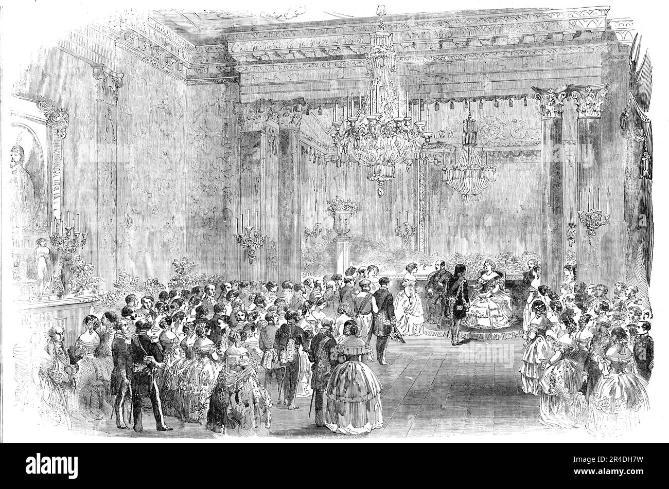 Her Majesty at the Ball of the Turkish Embassy, 1856. Queen Victoria is ...