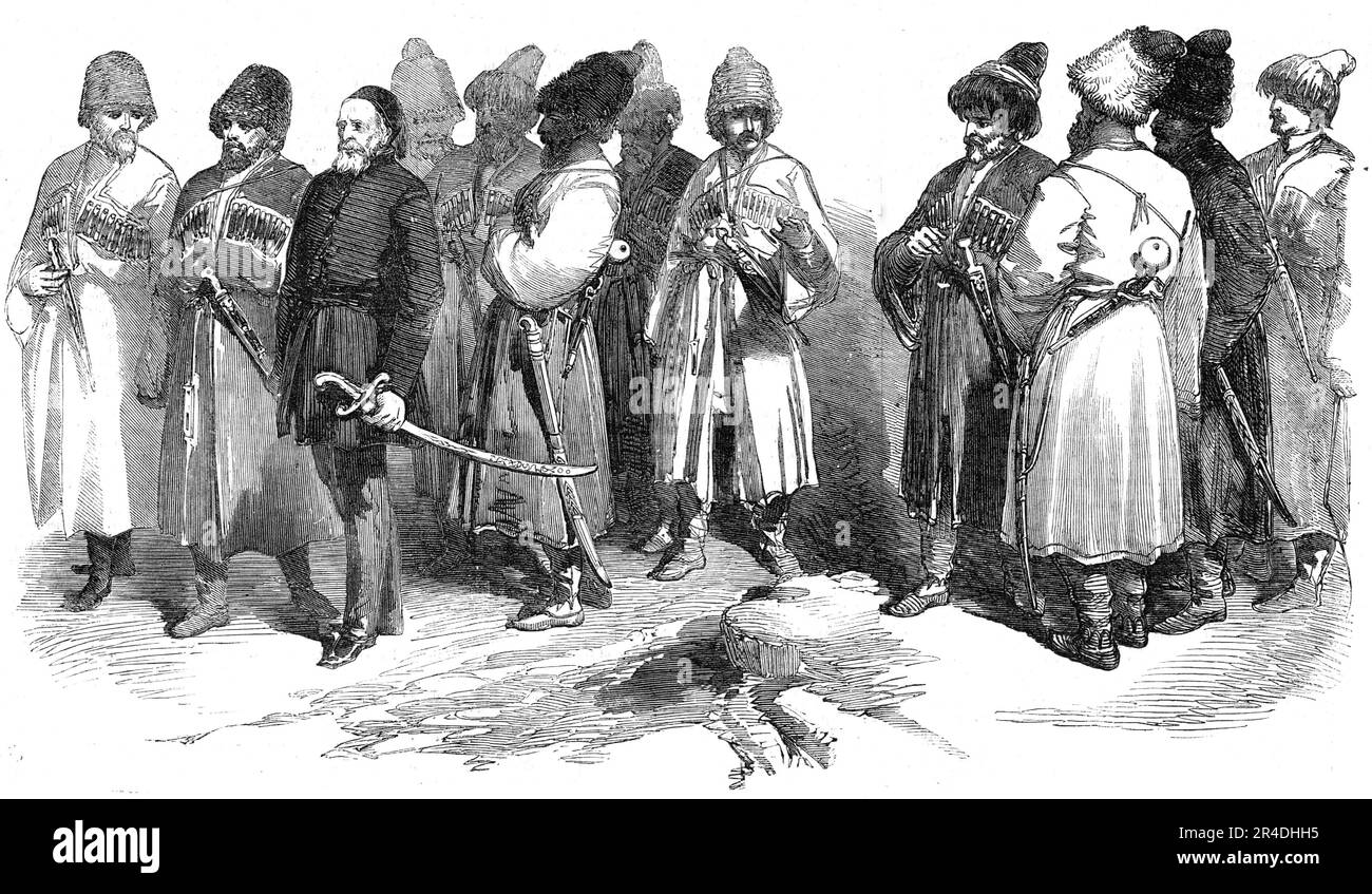 Deputation of Circassian Chiefs to the Sultan, 1856. 'Several hundred ...