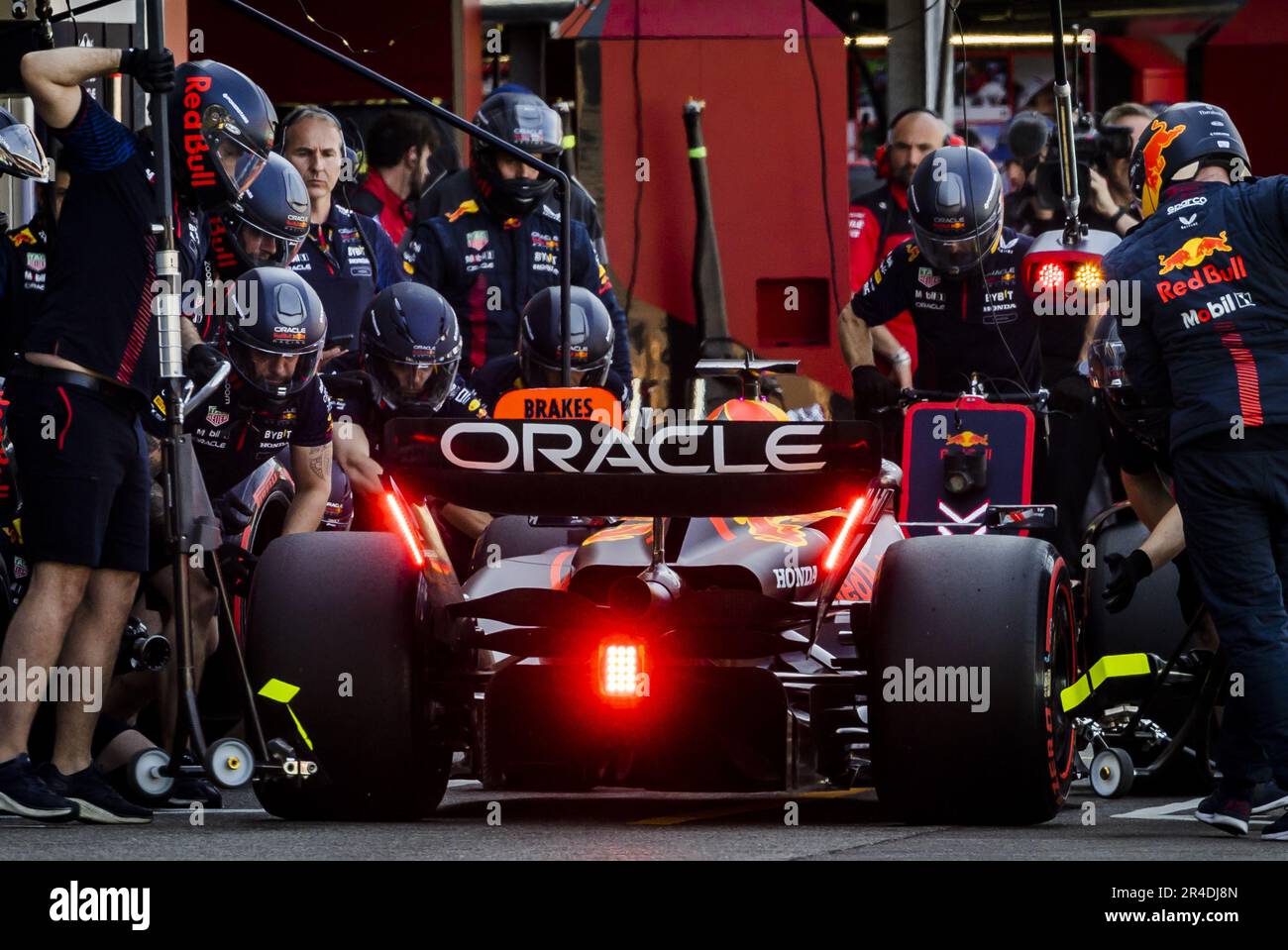 MONACO - Max Verstappen (Red Bull Racing) in the pit lane during ...