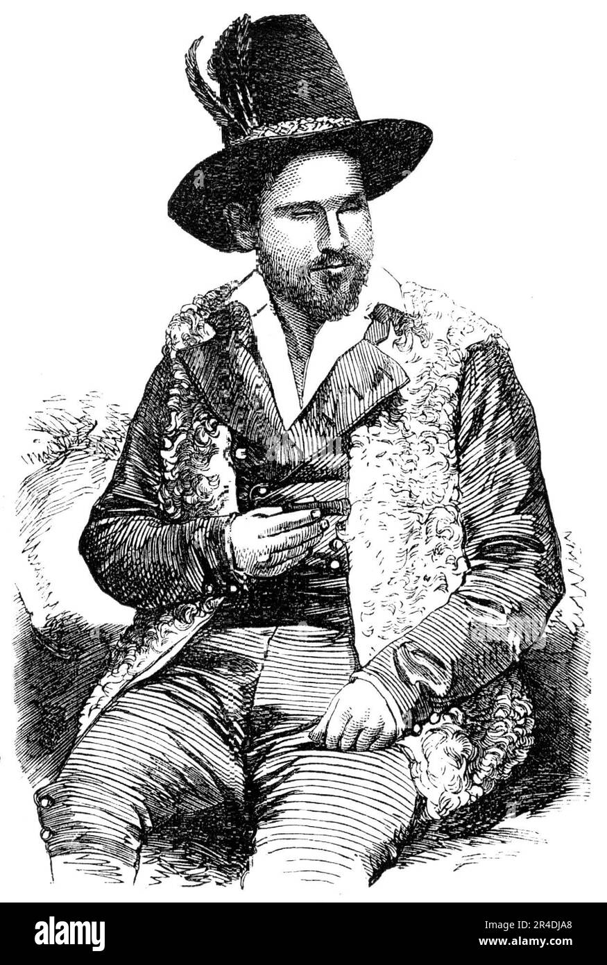 Picco, the Sardinian Minstrel - from a photograph by John Watkins, 1856 ...