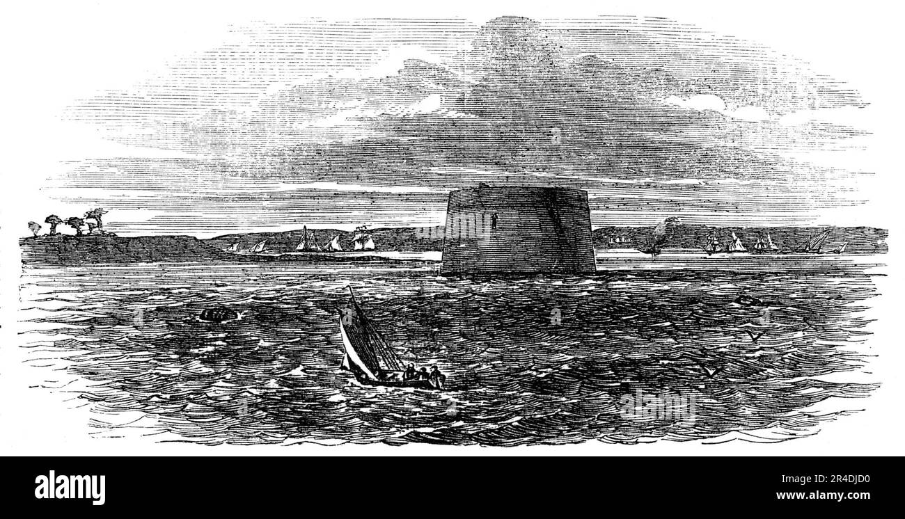 New Martello Tower, at the Fair-Way of the Thames and Medway, 1856 ...