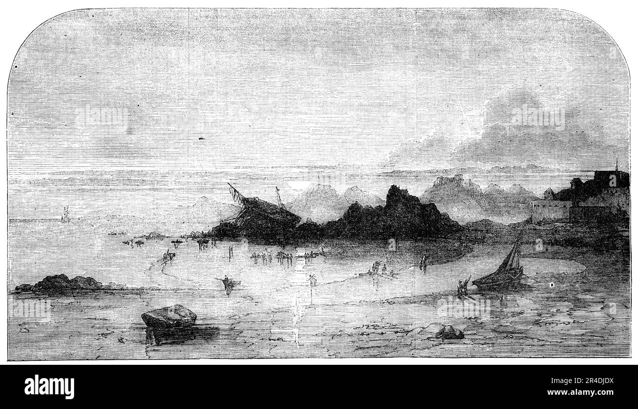 Ships rocky coast Black and White Stock Photos & Images - Alamy