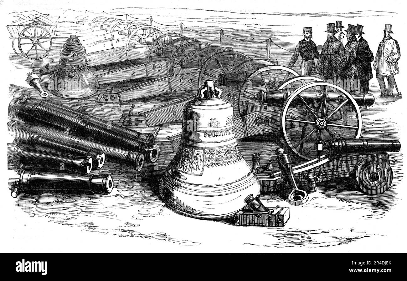 Russian Guns and Bells from Sebastopol, just received at Woolwich ...