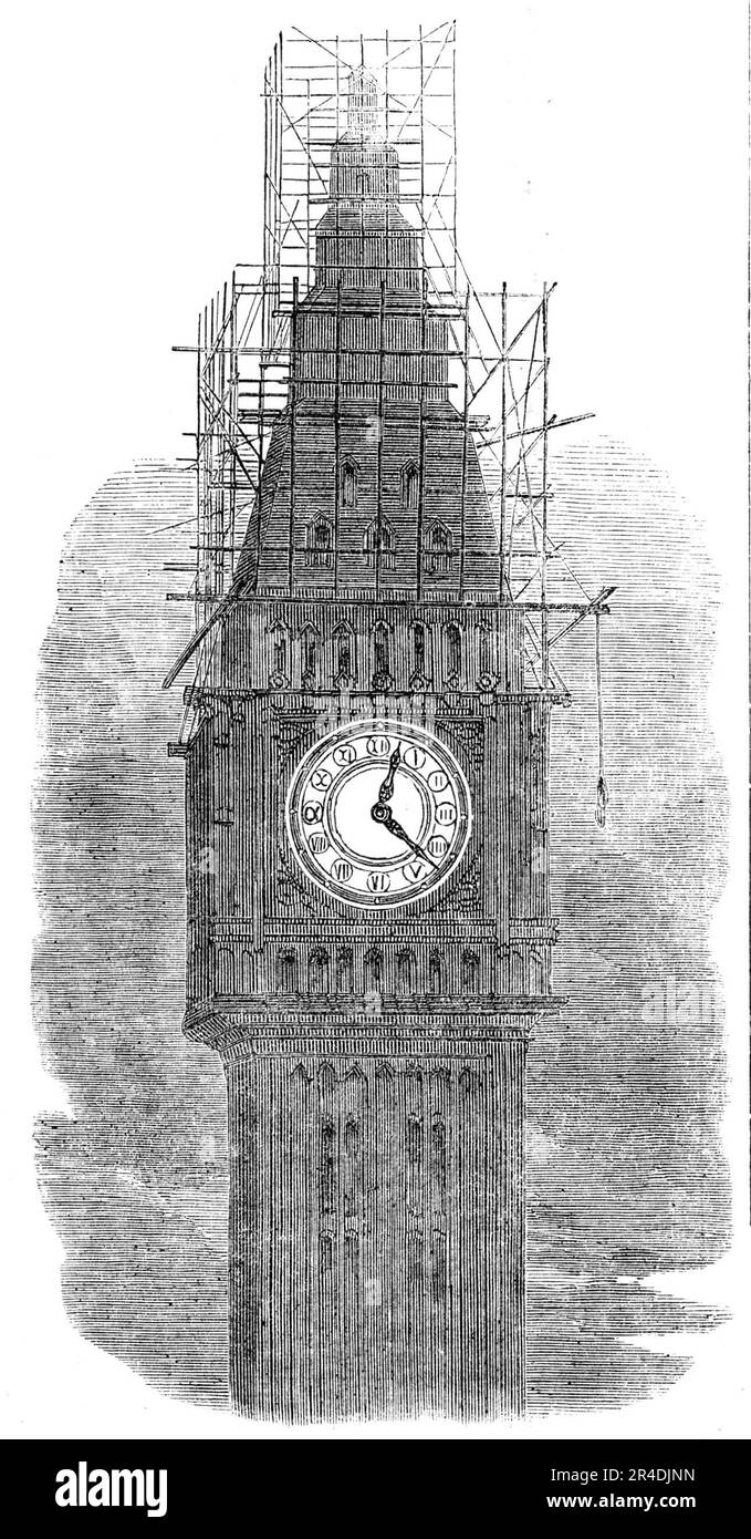 The Great Clock-Dial of the New Houses of Parliament, [London ...