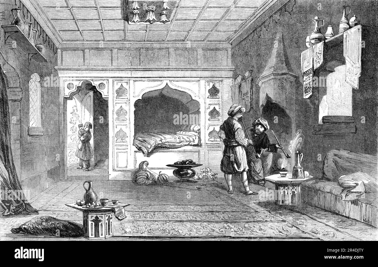 Chamber in the house of a Mirza, in the Valley of Baidar - sketched by ...