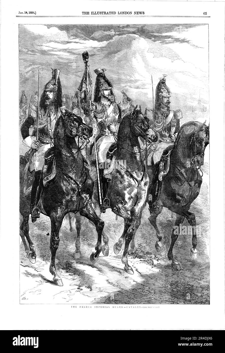 The French Imperial Guard - Cavalry, 1856. 'On Tuesday last the tried ...