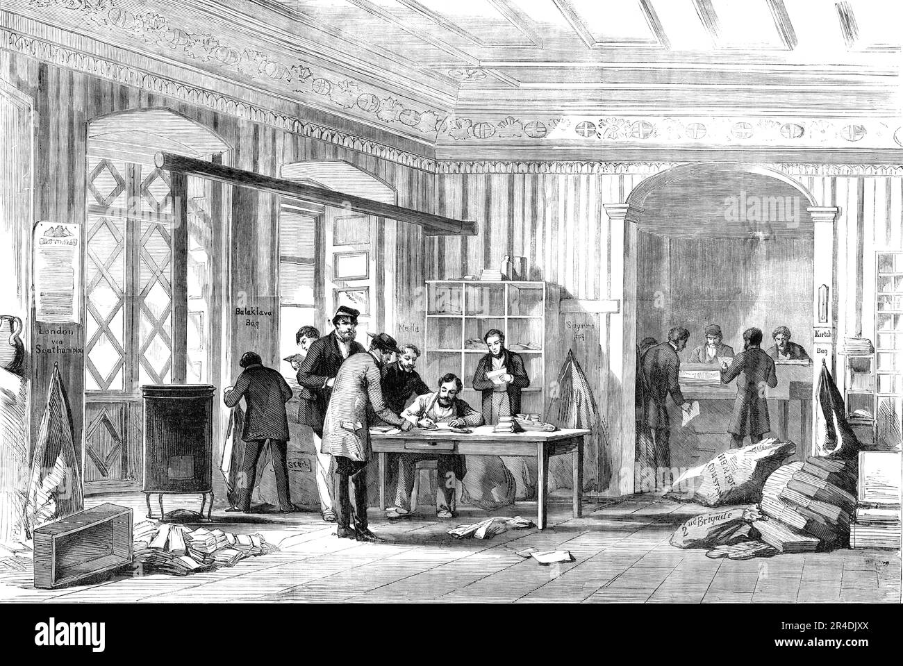 Post office indoors Black and White Stock Photos & Images - Alamy