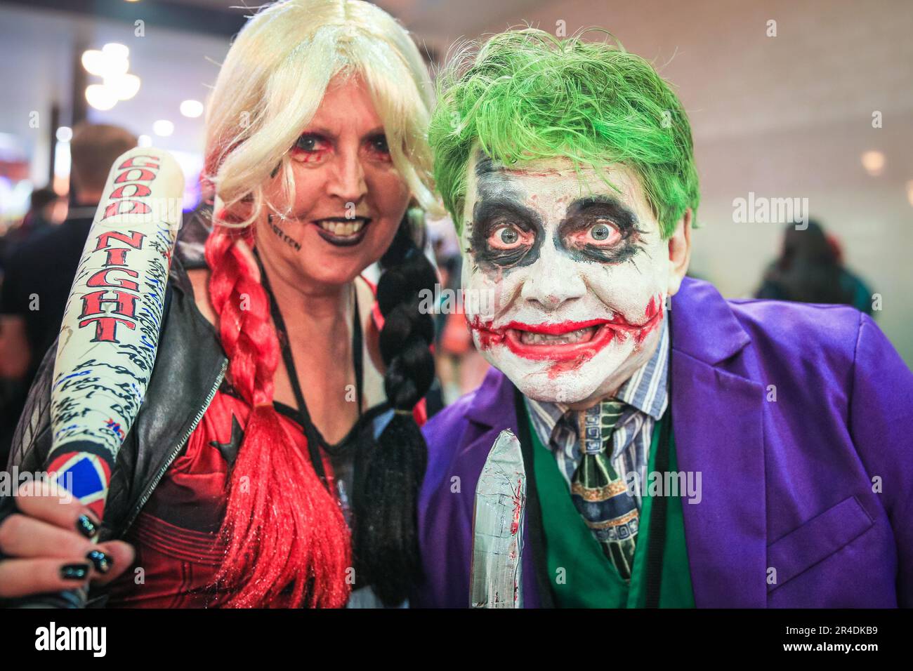 London, UK. 27th May, 2023. Supervillan The Joker and his friend. Fans ...