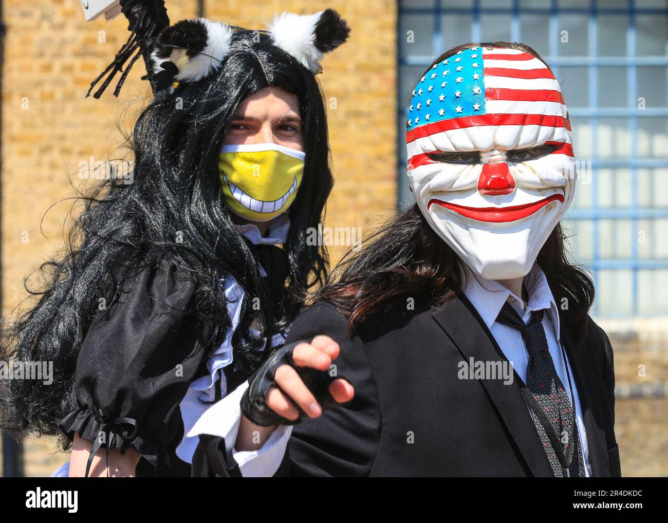 London, UK. 27th May, 2023. Fans and visitors of the Comic Con London ...