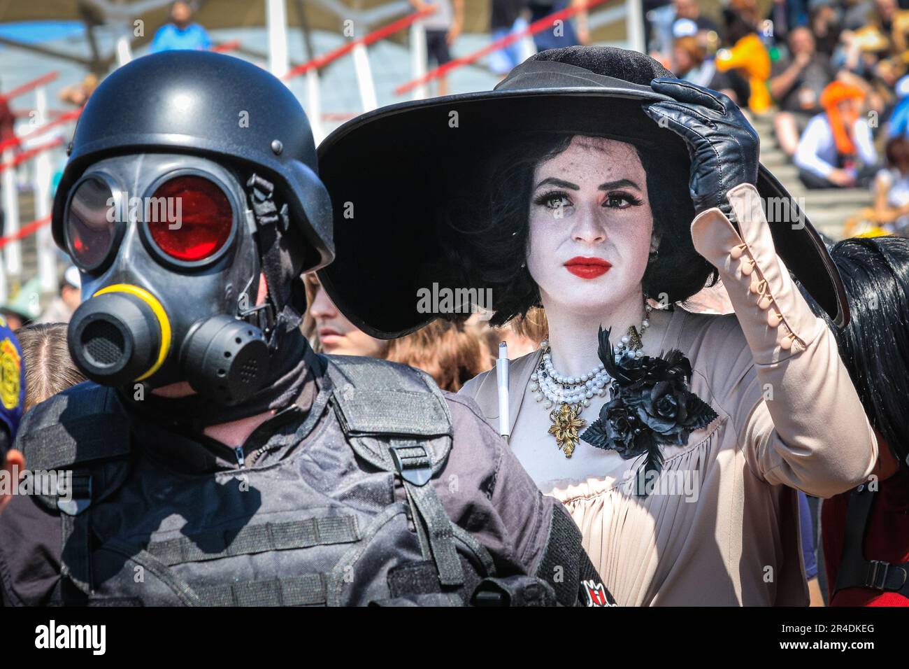 London, UK. 27th May, 2023. Fans and visitors of the Comic Con London ...