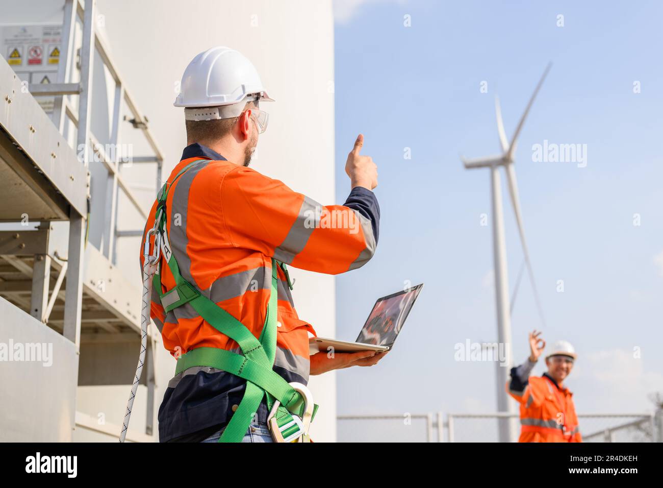 Engineer working with confident. Worker outdoor working. Mega project ...