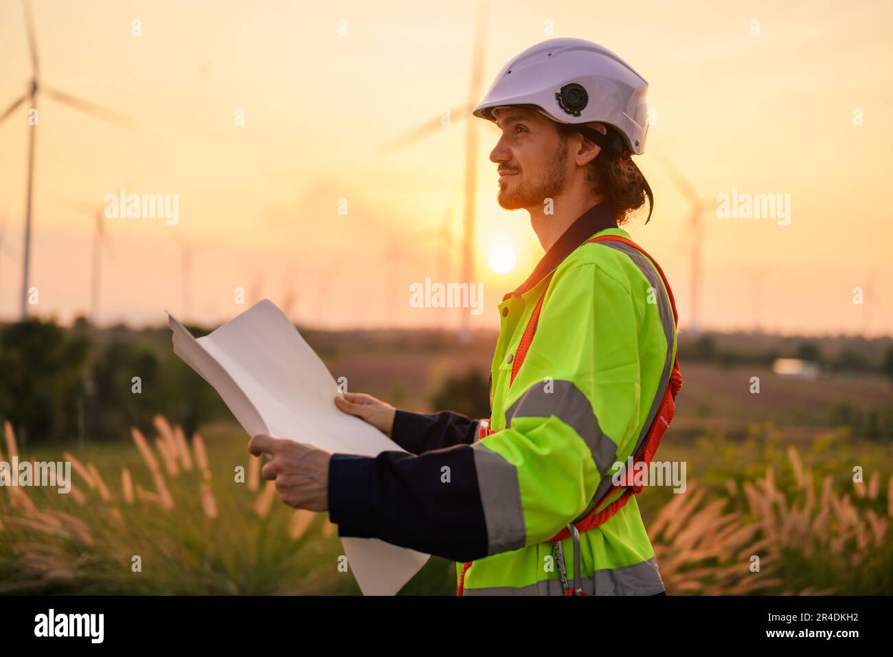 Engineer working with confident. Worker outdoor working. Mega project ...