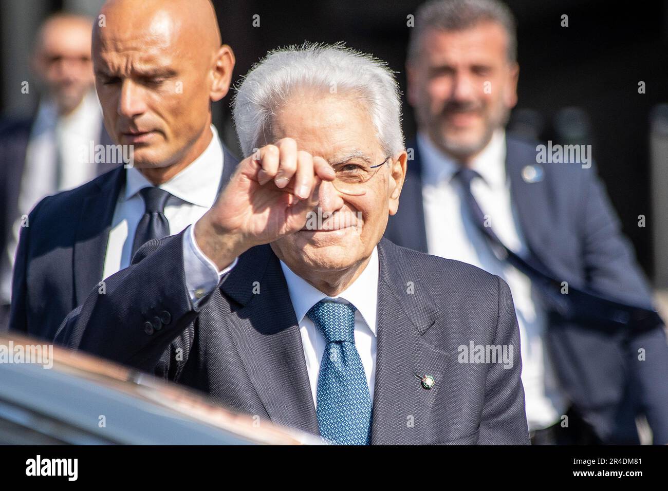 Sergio Mattarella Presidente della Repubblica Italiana Stock Photo - Alamy