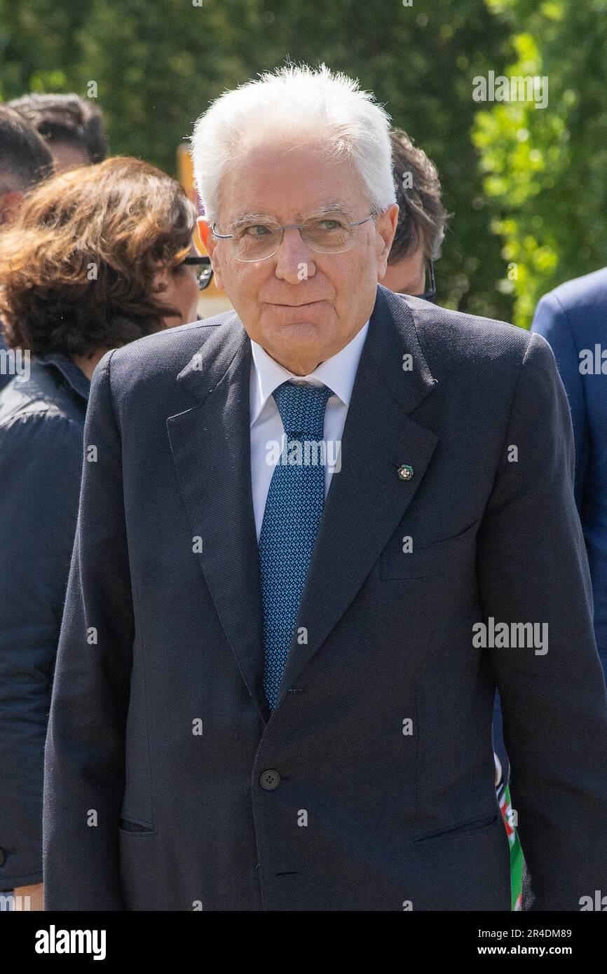 Sergio Mattarella Presidente della Repubblica Italiana Stock Photo - Alamy