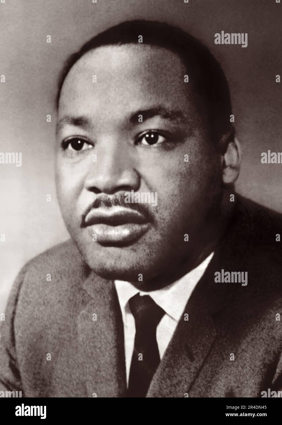 Portrait of civil rights leader Dr. Martin Luther King, Jr Stock Photo ...