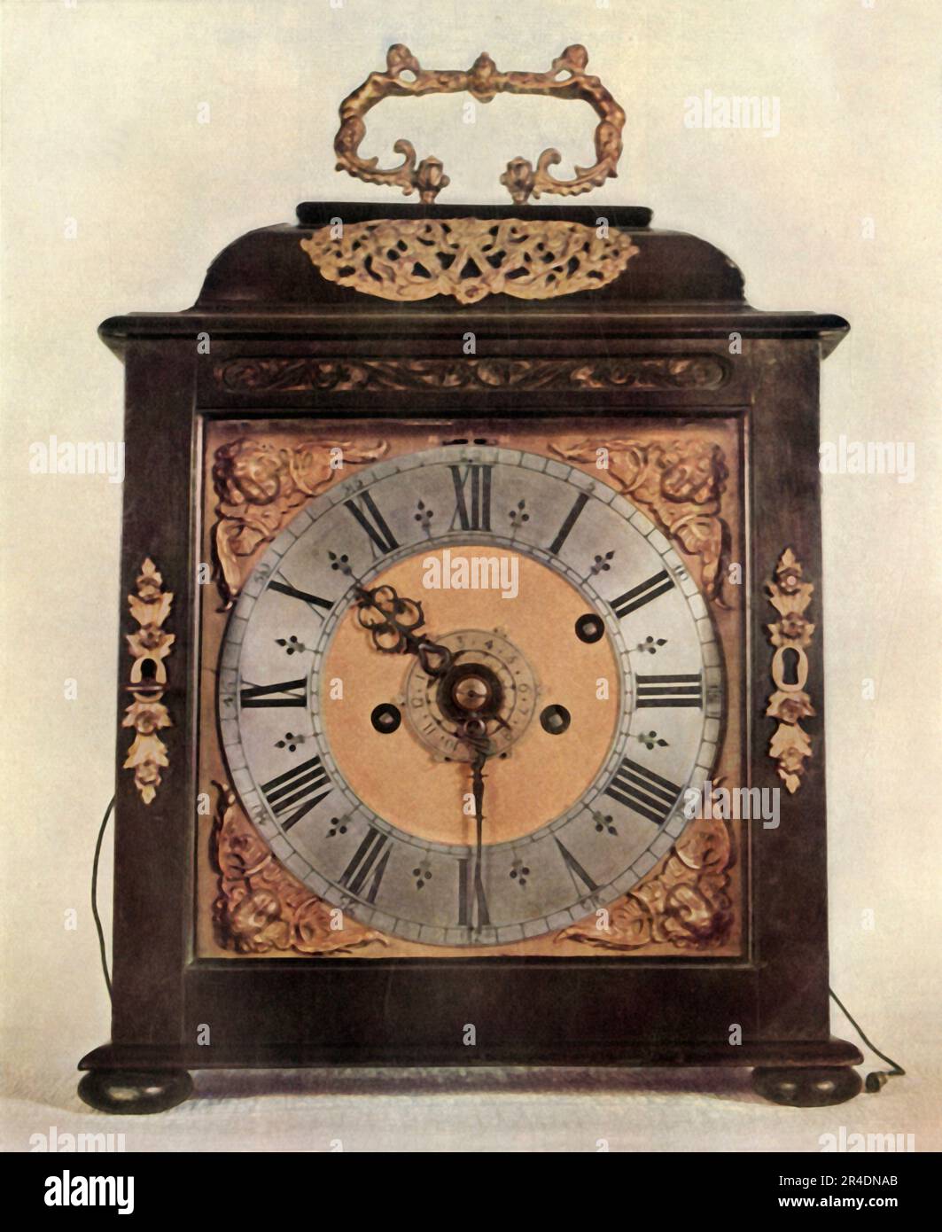 'Alarum and Striking Mantel Clock in Ebony-Veneered Case', 1947. From ...