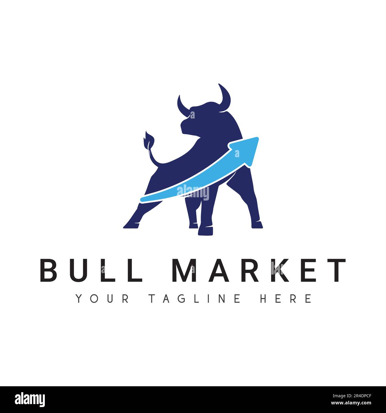Stock Market Bull Trading Logo Design Finance Graph Accounting Market ...
