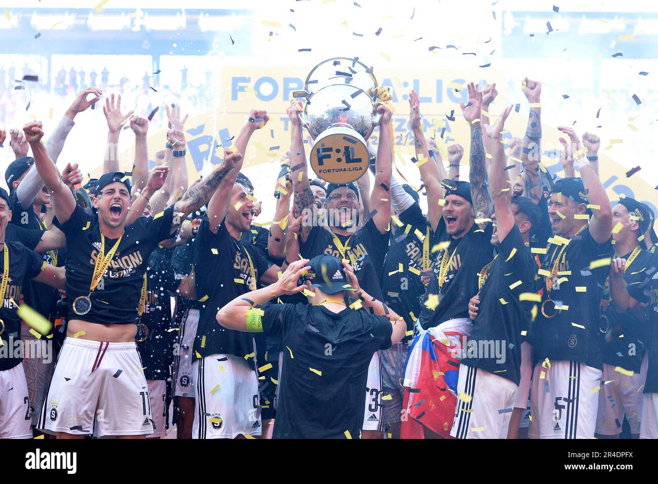Praha, Czech Republic. 27th May, 2023. Players of Sparta Prague ...