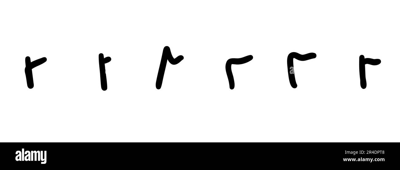 Simple childlike scribble black english latin R alphabet letter symbol ...