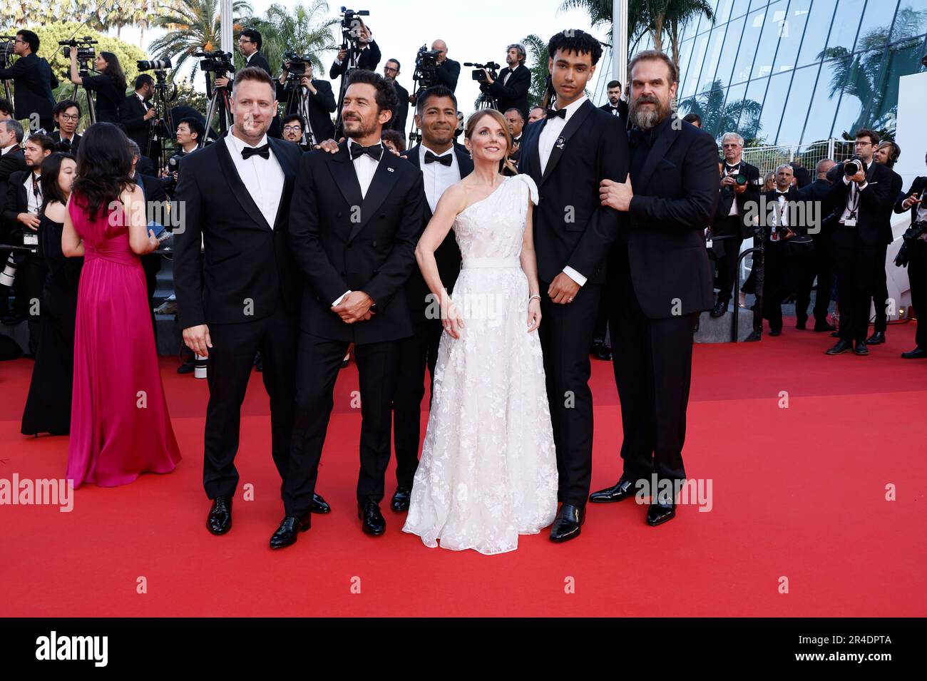 Neill Blomkamp, from left, Orlando Bloom, Asad Qizilbash, Geri ...