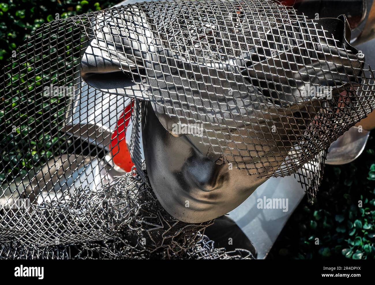 Intricate weaved metal sculpture Stock Photo - Alamy