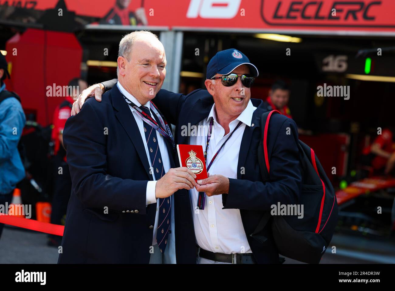 HSH Prince Albert II of Monaco, with SUTTON Keith, in the pitlane ...