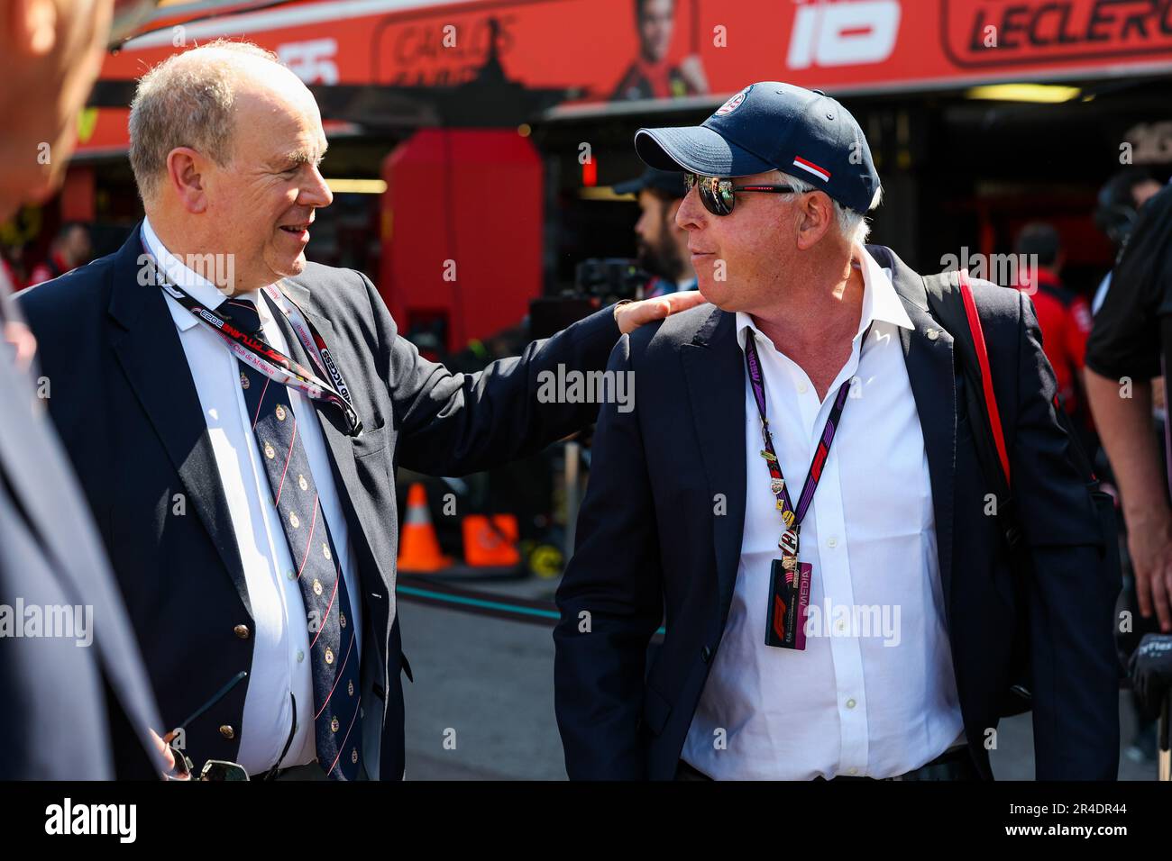 HSH Prince Albert II of Monaco, with SUTTON Keith, in the pitlane ...