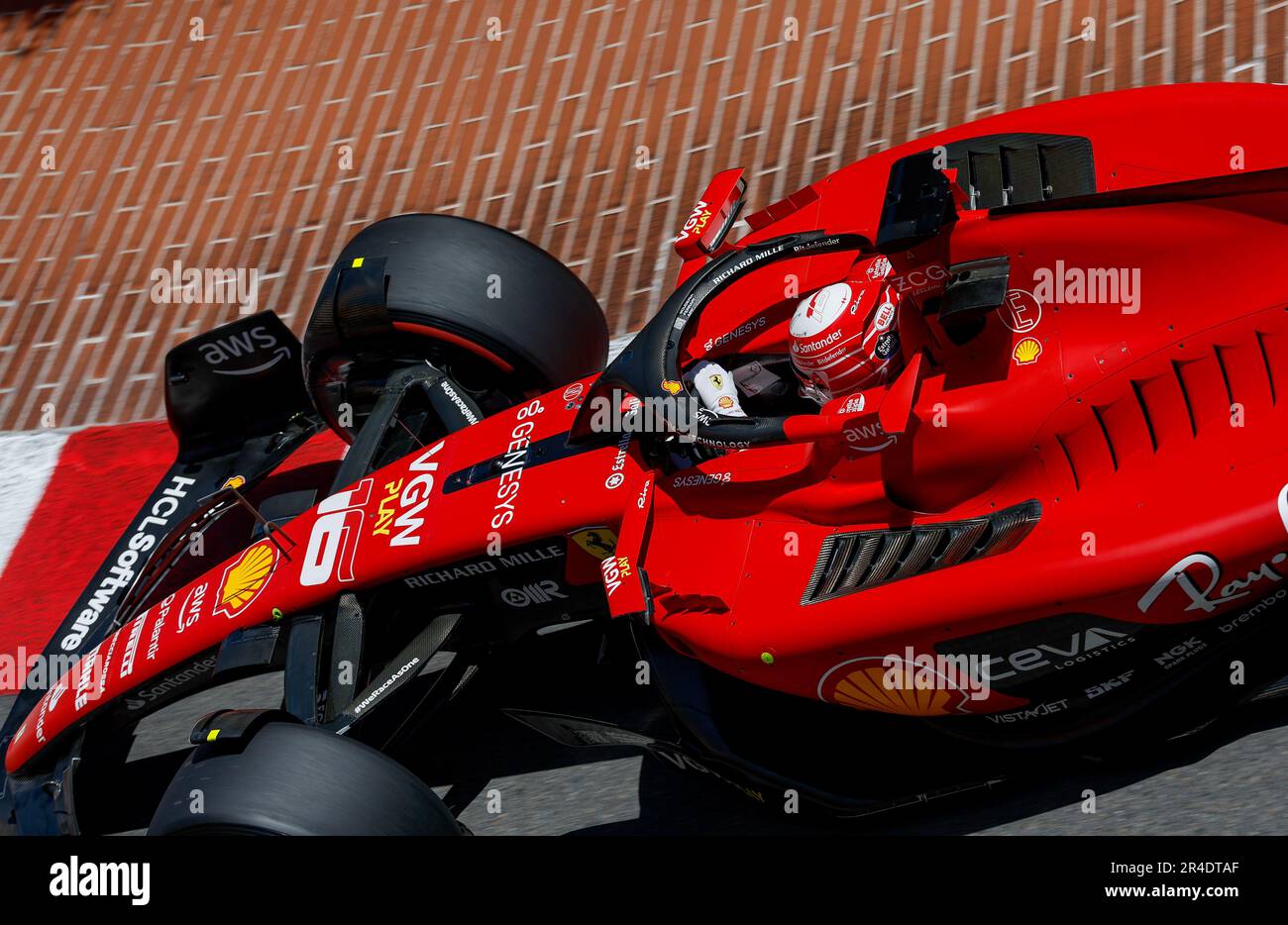 16 LECLERC Charles (mco), Scuderia Ferrari SF-23, action during the ...
