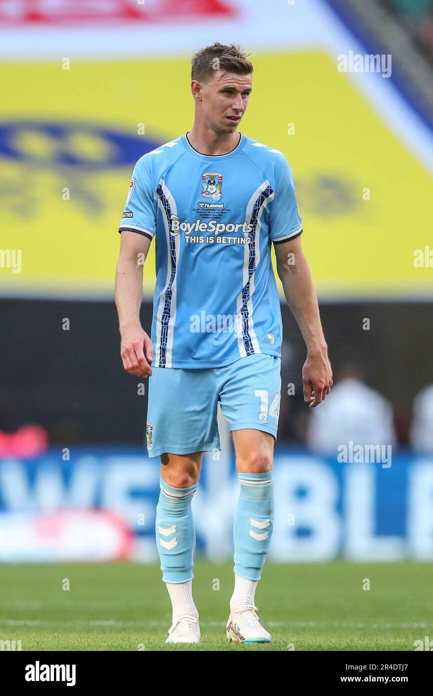 Ben Sheaf #14 of Coventry City during the Sky Bet Championship Play-Off ...