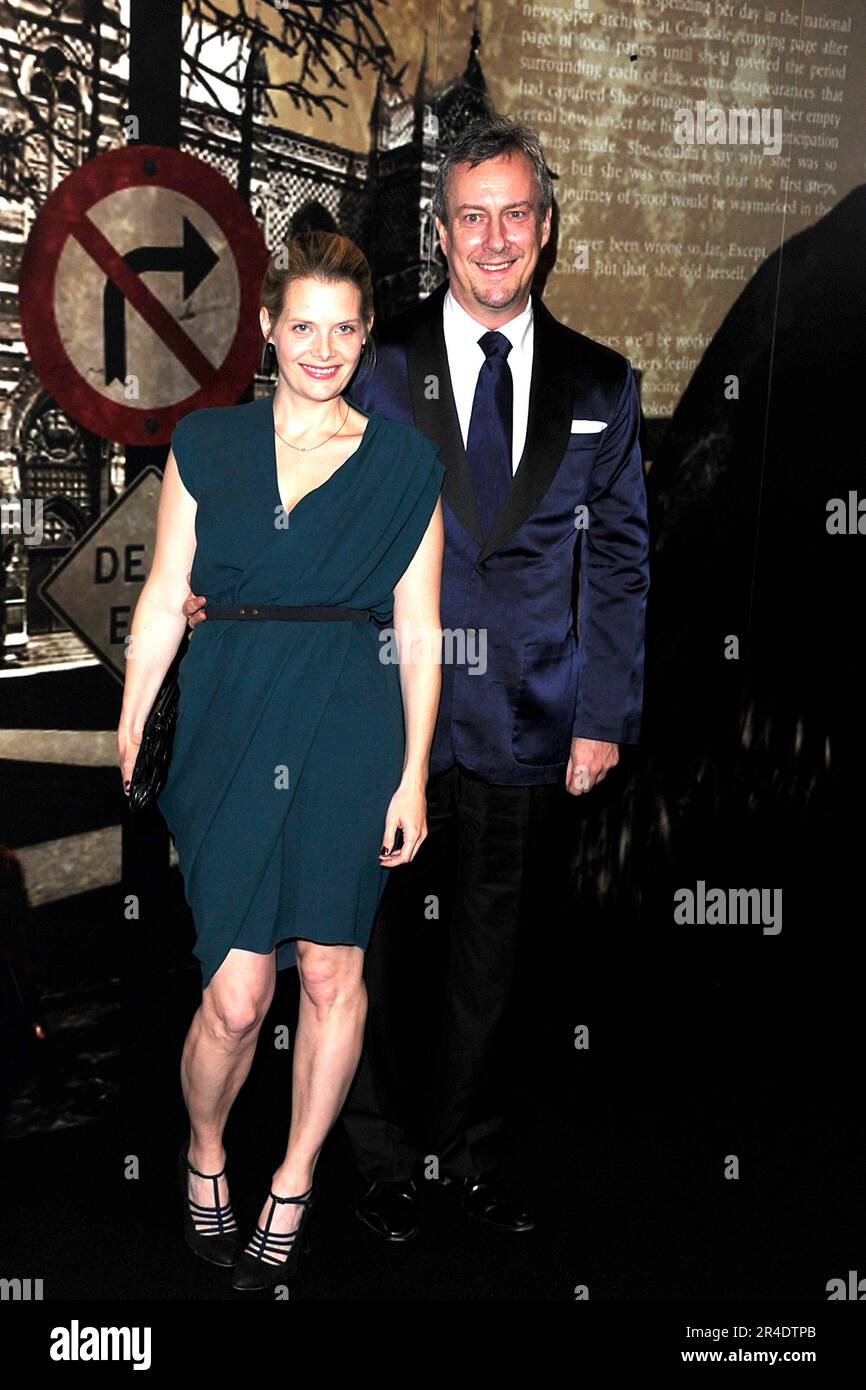 London. UK. Stephen Tomkinson and wife Elaine Young at the Specsavers Crime Thriller Awards ...