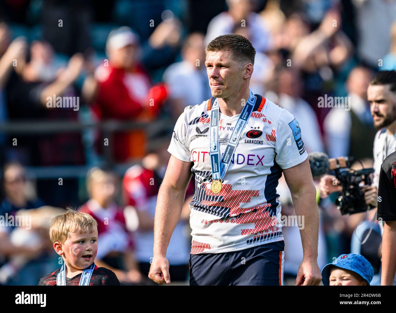 LONDON, UNITED KINGDOM. 27th, May 2023. Owen Farrell of Saracens (Capt ...