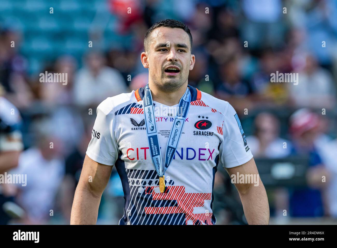 LONDON, UNITED KINGDOM. 27th, May 2023. Alex Lozowski of Saracens ...