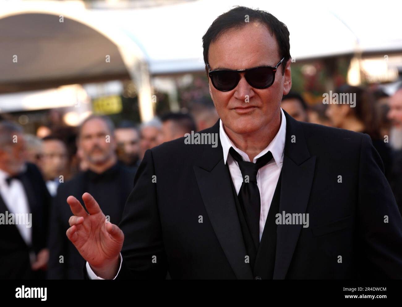 Quentin Tarantino poses for photographers upon arrival at the awards ...
