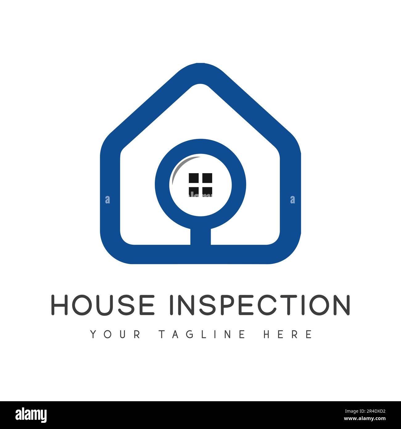 House Inspection Logo Design Real Estate Logotype Housing Stock Vector ...