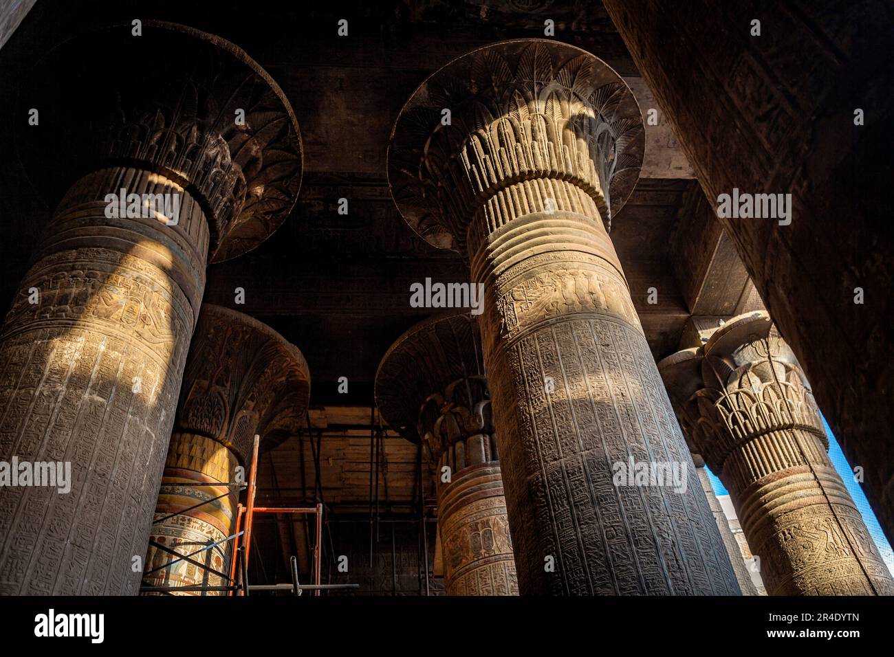 Interior of the Temple of Khnum, Esna, Egypt Stock Photo - Alamy