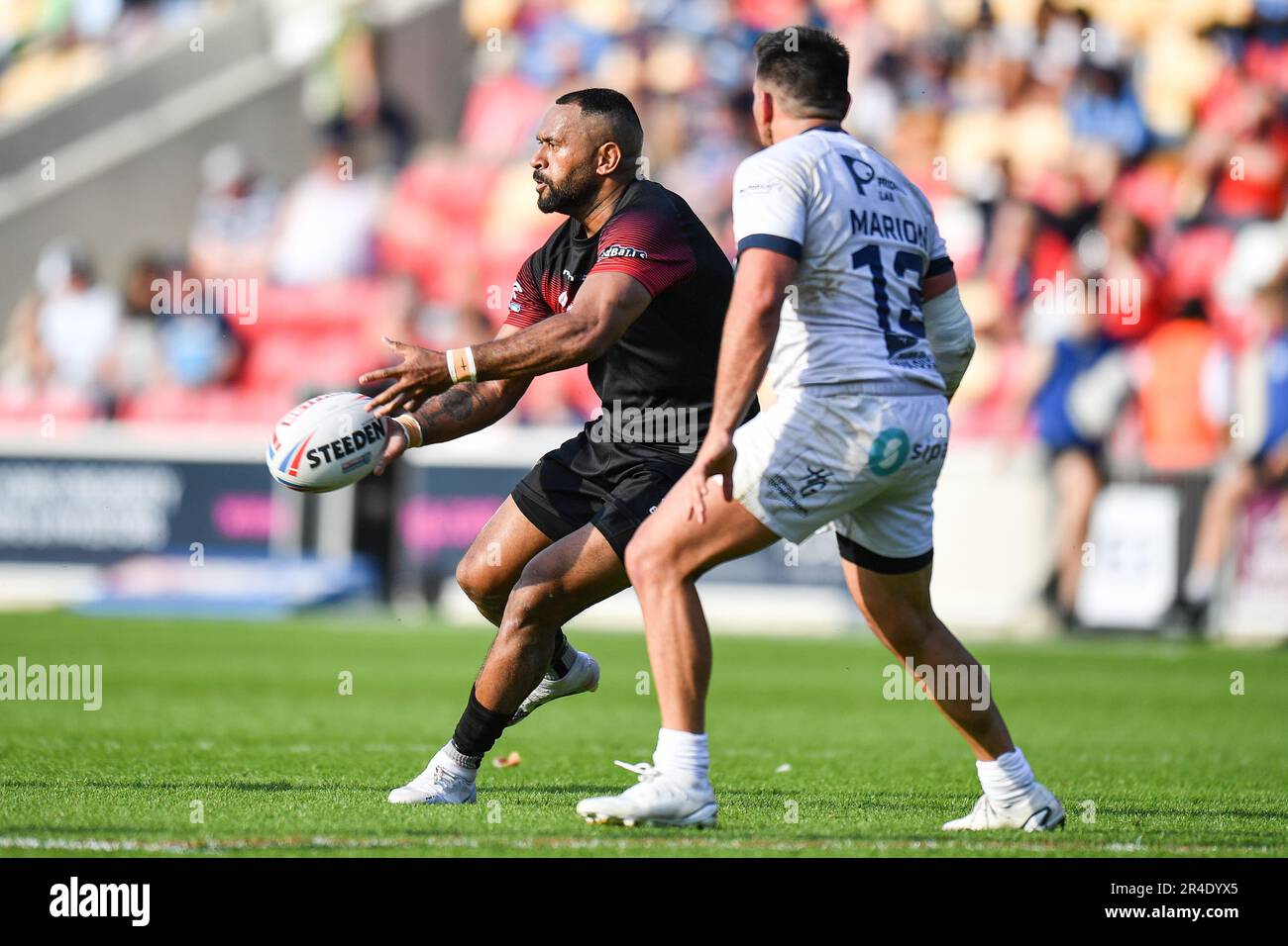 York, England - 26th May 2023 - Dean Whare of London Broncos in action ...