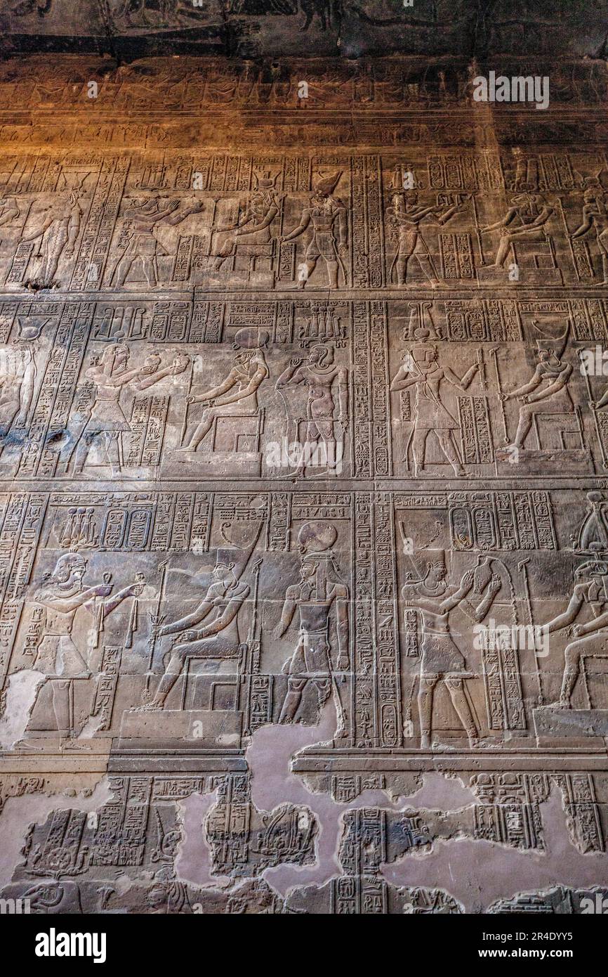 Interior of the Temple of Khnum, Esna, Egypt Stock Photo - Alamy