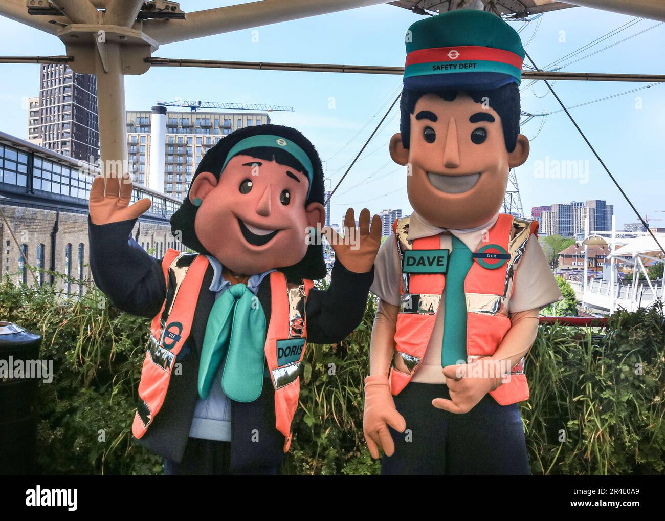 London, UK. 27th May, 2023. TfL join in the cosplay fun with stewards ...